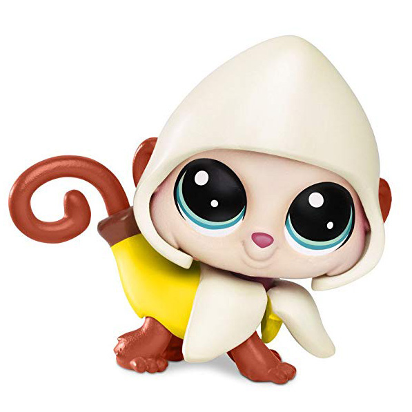 Littlest Pet Shop Series 3 Hungry Pets Banana Monksley (#3-112) Pet ...