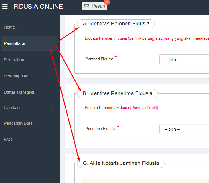 Cara mendaftarkan Jaminan Fidusia online Melalui Notaris - Info Info