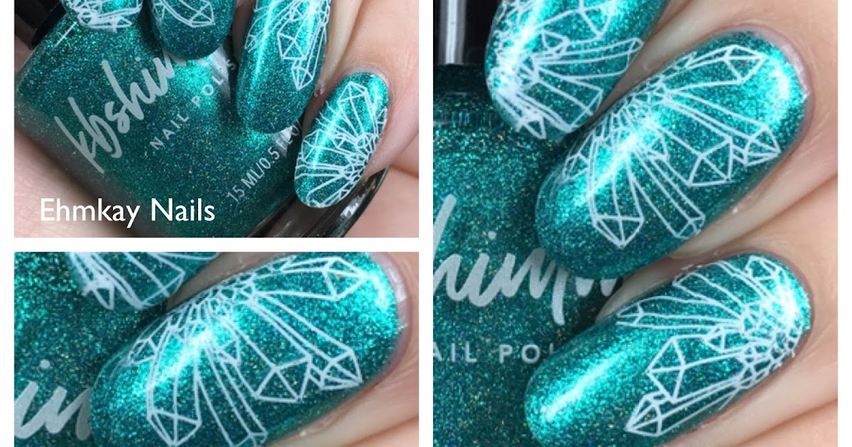 ehmkay nails: Beryl Crystal Nail Art for 38th Anniversary