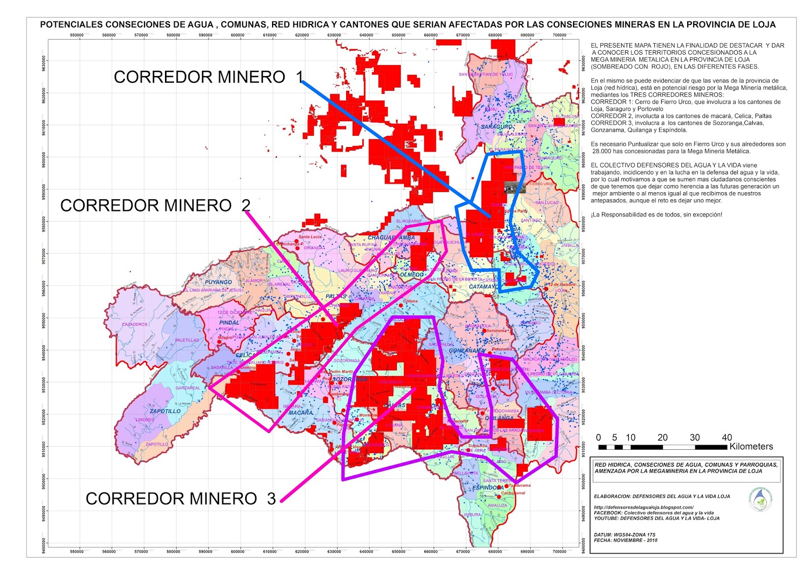 COLECTIVO DEFENSORES DEL AGUA Y LA VIDA DE LOJA: 2018