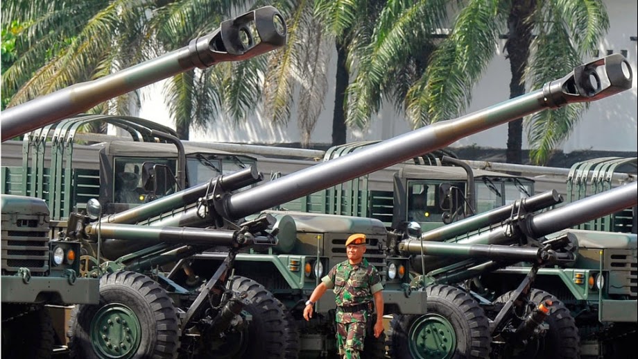 Garuda Militer: TNI AD Uji Coba Meriam Howitzer 155 mm Buatan Korsel
