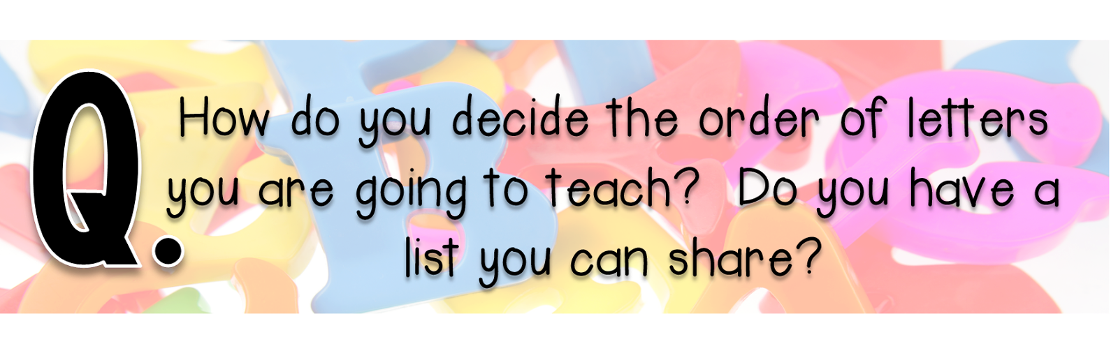 Alphabet Questions Answered! - Cara Carroll