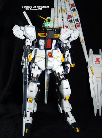 Sneeps Robot Garage: G SYSTEMS 1/48 Nu Gundam completed