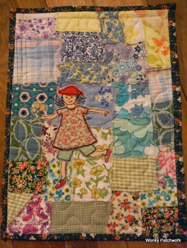 Wonky Patchwork: Mini Patchwork Picture
