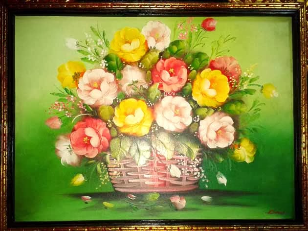 LUKISAN BUNGA MAWAR | JUAL LUKISAN ONLINE