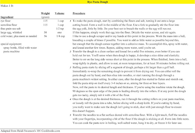 Rye Pasta with Spiced Butter - IHCC Simple Entertaining - Ever Open Sauce