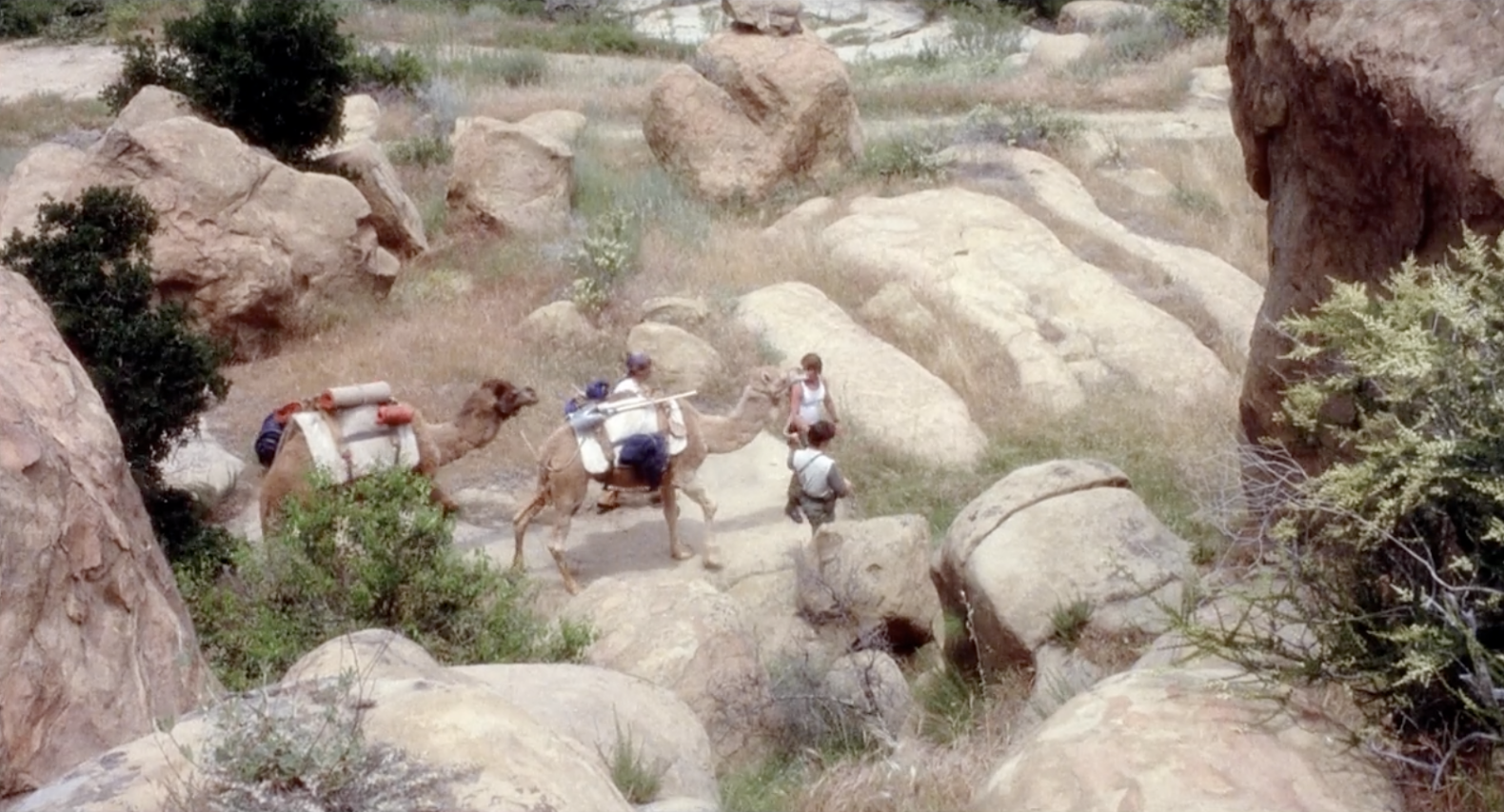 Iverson Movie Ranch: Chuck Connors and Dale Robertson do some male bonding
