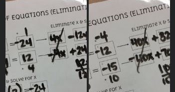 Radical~4~Math: Systems of Linear Equations (Elimination)