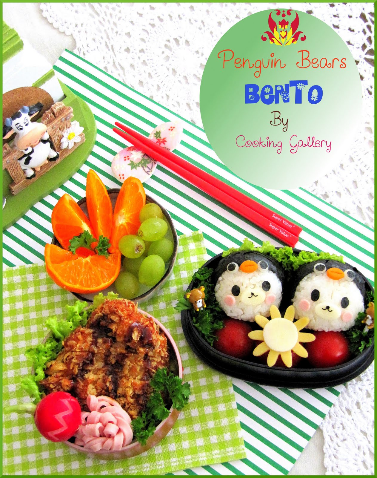 Penguin Bears Bento | Cooking Gallery