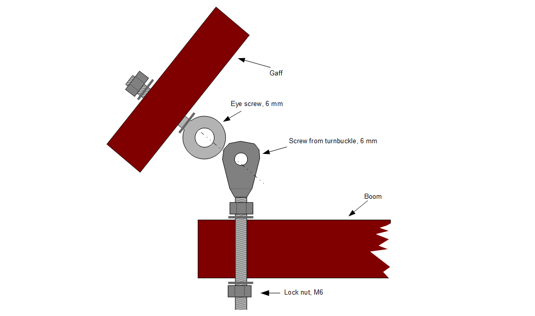 ACA Sailing Canoe Instructions - DIY: 7) Attaching boom and gaff