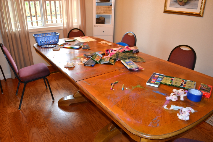 Homeschool Distractions: Impromptu Art