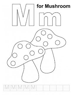 Letter Mm printable coloring pages | Kids coloring pages
