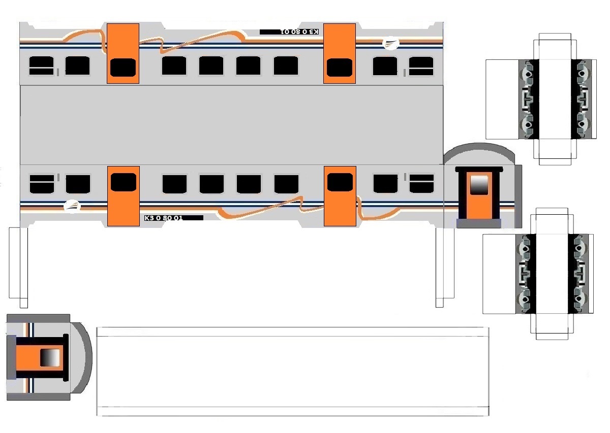 PAPERCRAFT KERETA PENUMPANG DAN BARANG INDONESIA 2016
