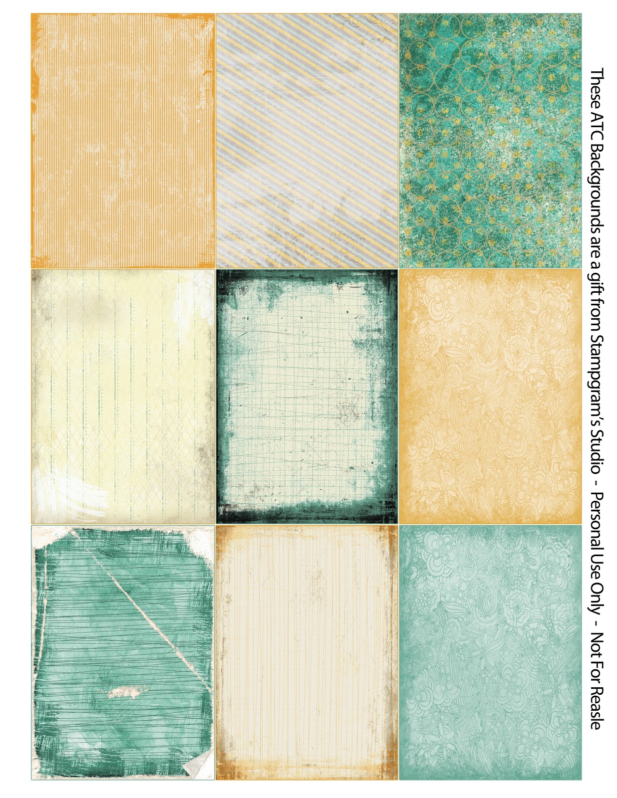 PaperTraders Art: Friday Freebie - ATC Backgrounds