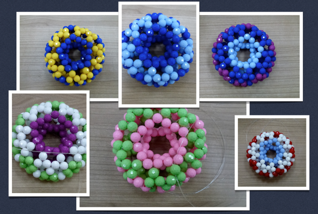 THE BEADED MOLECULES 串珠分子模型的美妙世界: A few bead models of T120s