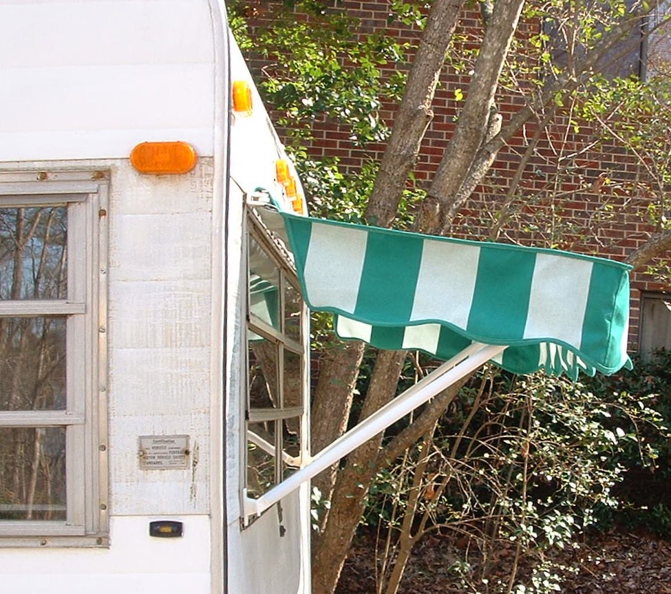Vintage Awnings: Framework For A Vintage Trailer Front Window Awning