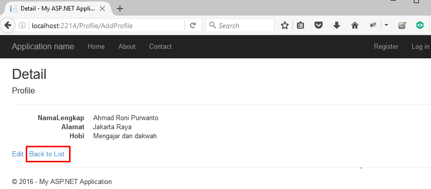Kode Dot Net: ASP.NET MVC 5 - [Part 06] Menampilkan Data Collection