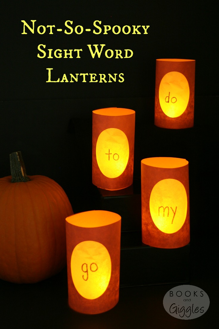 Not-So-Spooky Sight Word Lanterns