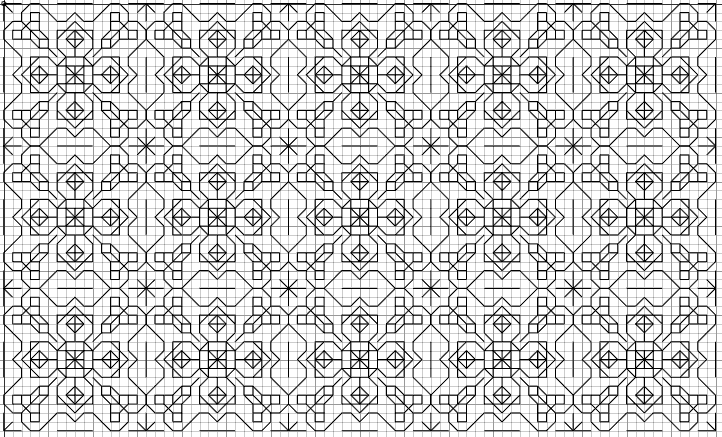 Imaginesque: Blackwork Embroidery: Small Motif and Fill Pattern