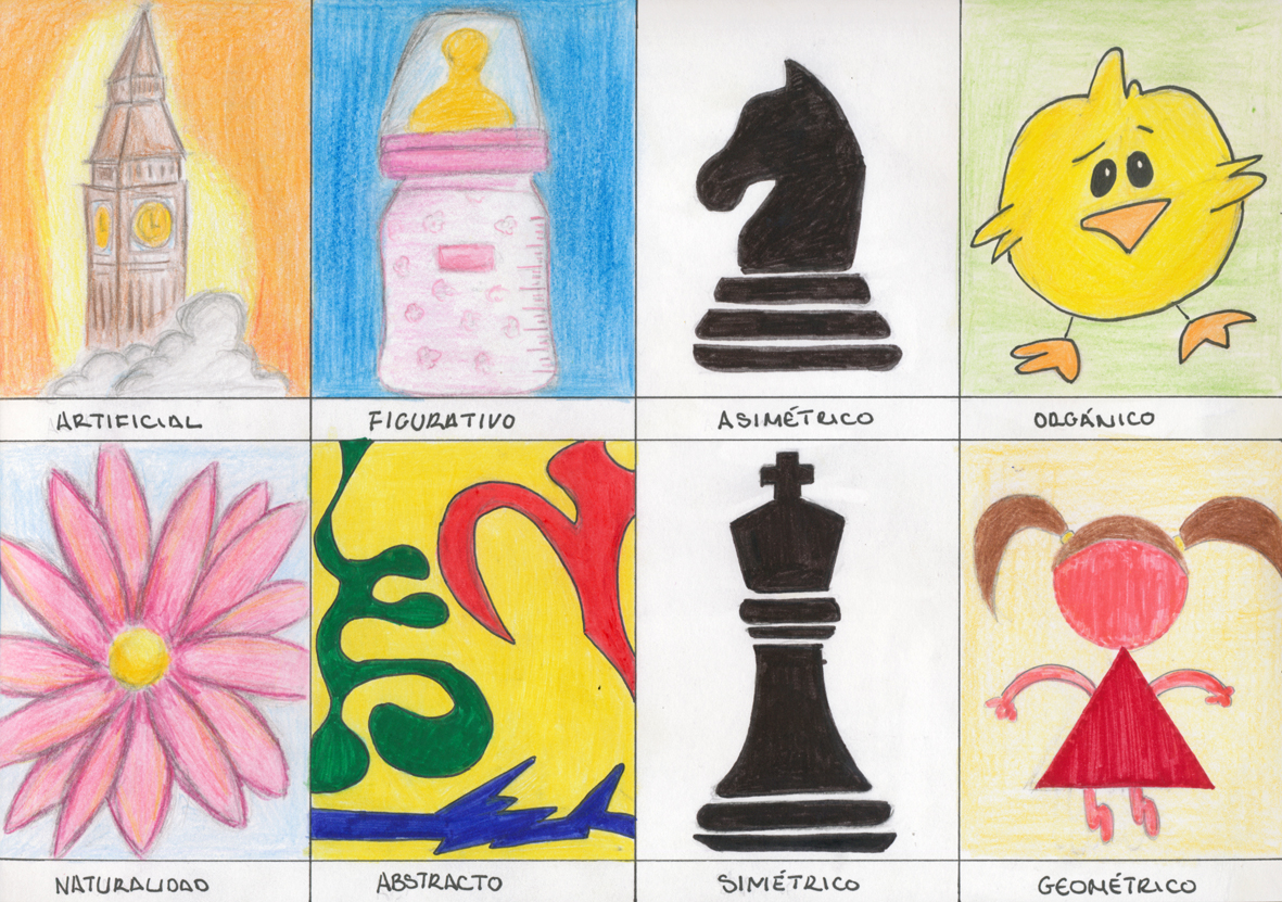 La Casa Cromática: Plástica 4º EJERCICIO Nº 17: TIPOS DE FORMAS