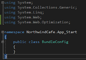 Tech Junkie Blog - Real World Tutorials, Happy Coding!: End-to-End ASP.NET MVC: Adding BundleConfig