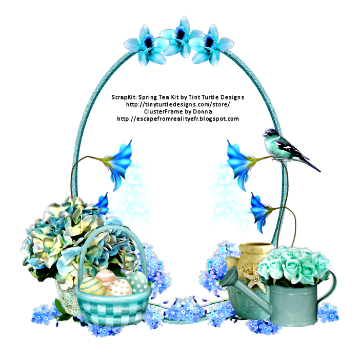 Escape From Reality Blog: FTU Cluster Frames "Spring Tea"