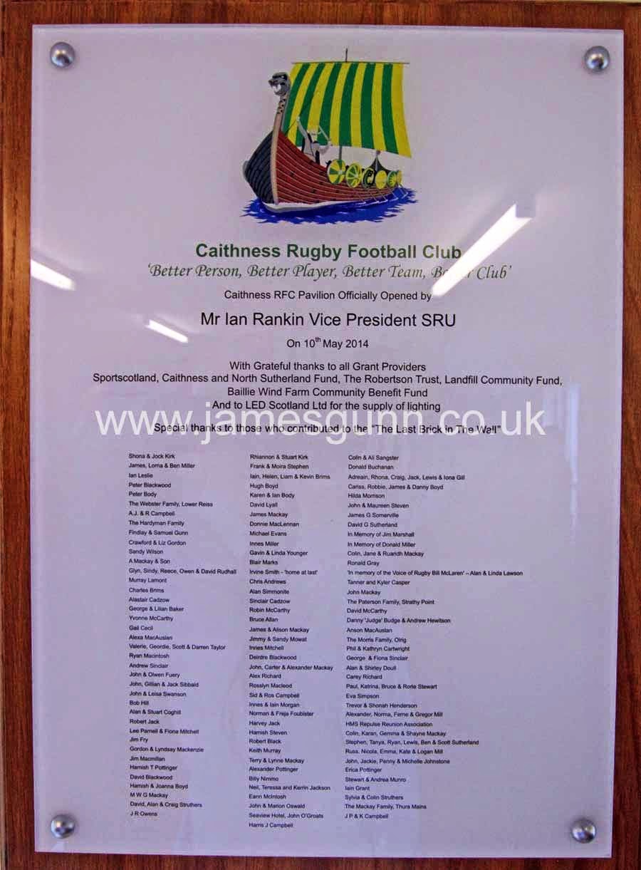 James Gunn Photography: Caithness RFC Pavilion - official opening