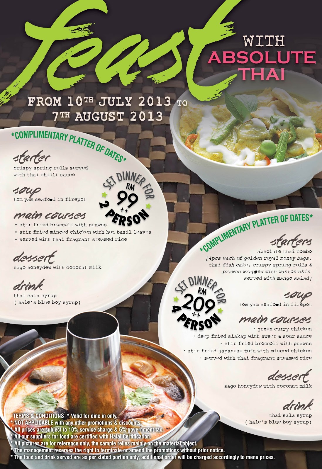 Selected Makan Place: Ramadhan Dinner Set In Absolute Thai @Sunway Giza