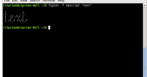 Figlet - transforma text obisnuit in ASCII