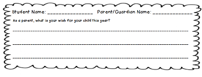 Funky First Grade Fun: Parent Wish Jar (Freebie)