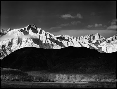 MSU ART 359 Class Blog: Ansel Adams "Winter Sunrise, Sierra Nevada ...