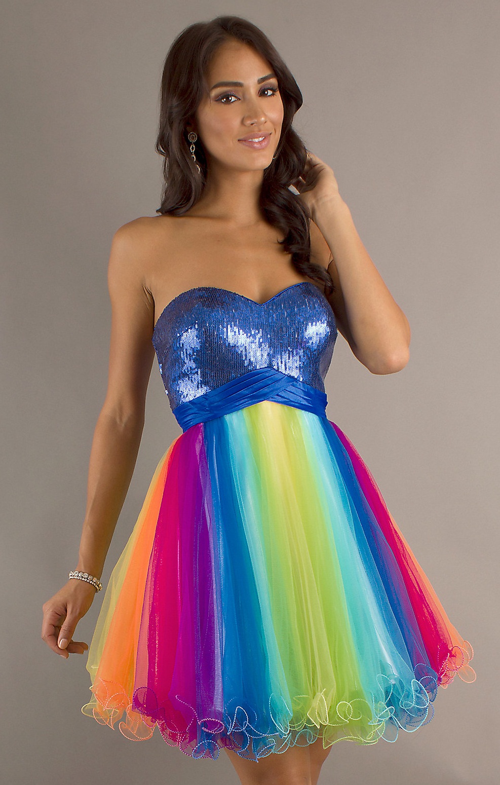 Cheerful Full-Color Dress - All About Wedding