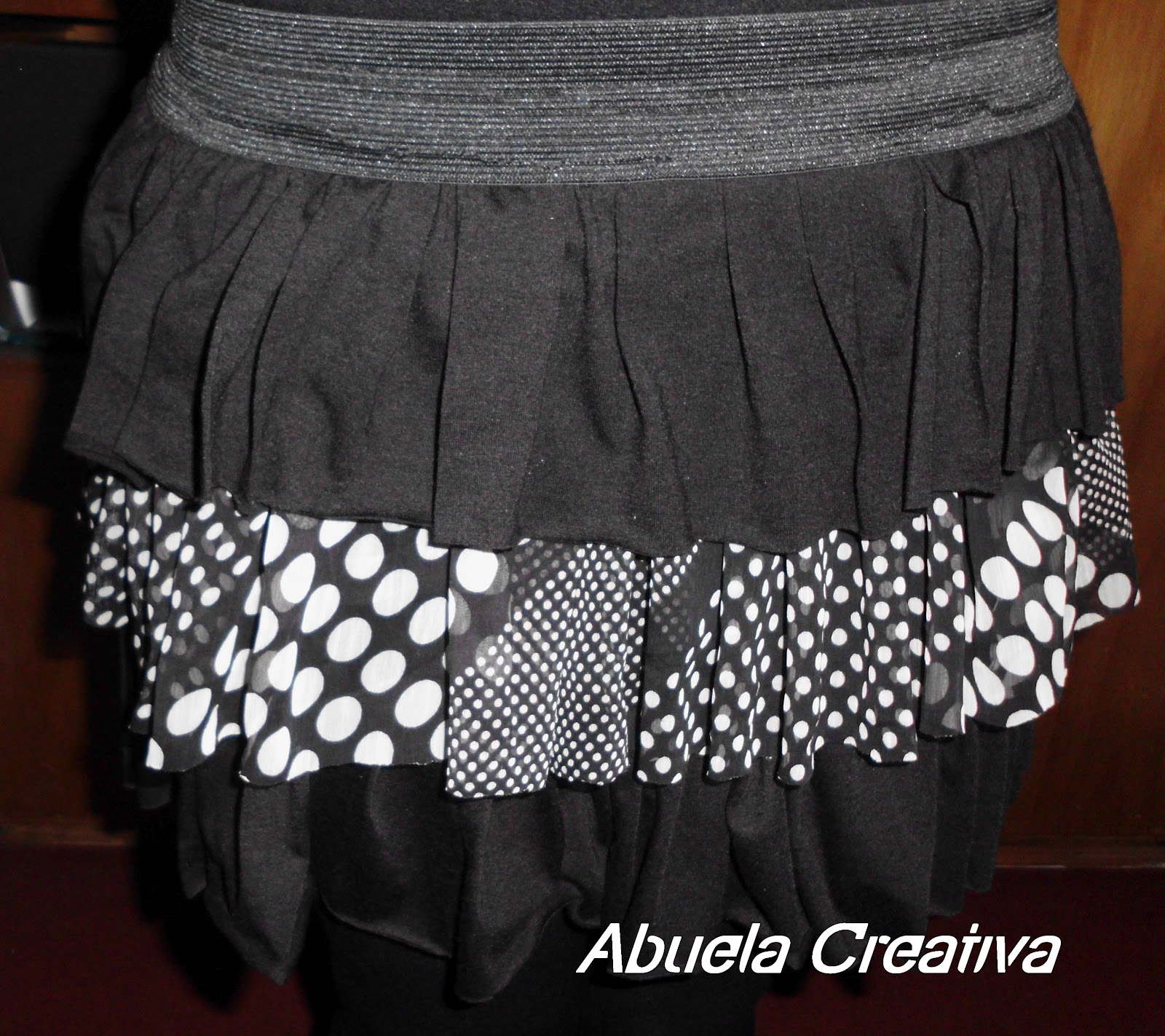 Abuela Creativa: Pollera con volados