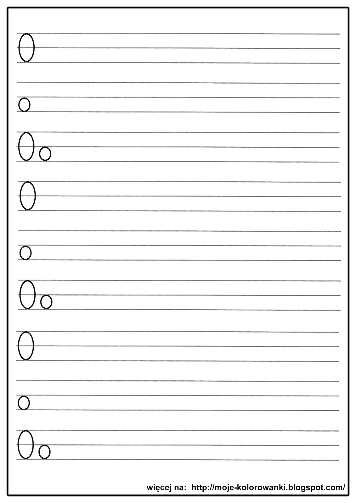 Kolorowanki dla dzieci: Litera O (karta pracy)