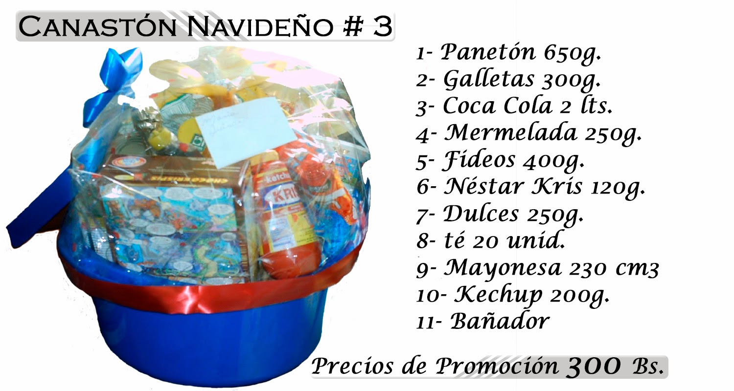 ELIGE TU CANASTÓN NAVIDEÑO 2013 ~ VENTABOL S.A.