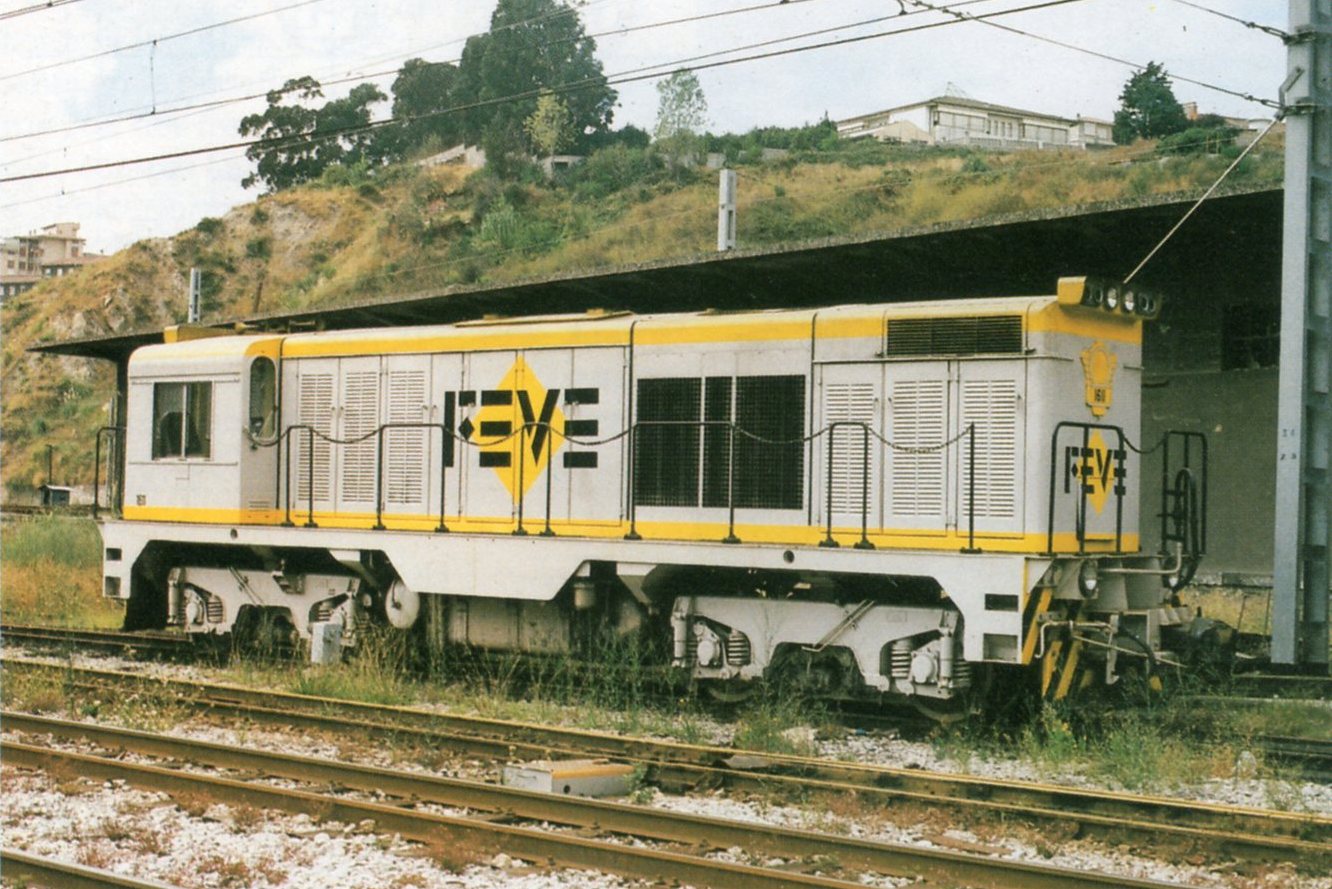 Rails sense fronteres: Locomotores dièsel sèrie 1600 de FEVE.