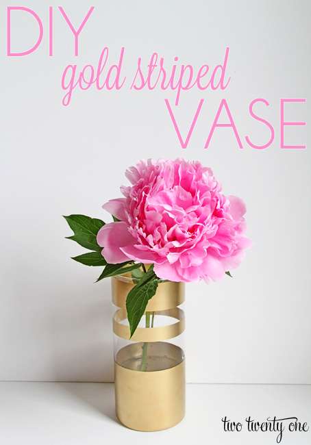 Wedding Talk: Easy DIY Gold Vases!
