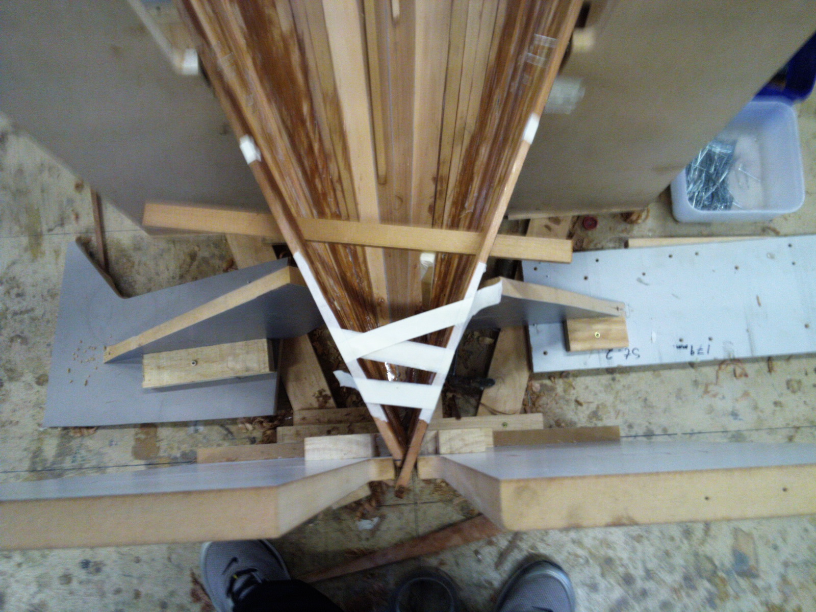 BenJames: Strip Planking and Hull construction