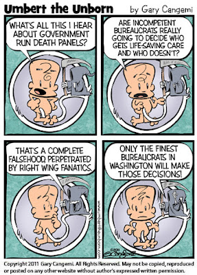 Umbert the Unborn Cartoon of the Week: Death Panels 'R' Us