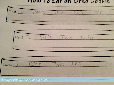 Tales of Frogs and Cupcakes: Time-Order Transition Words + Freebie