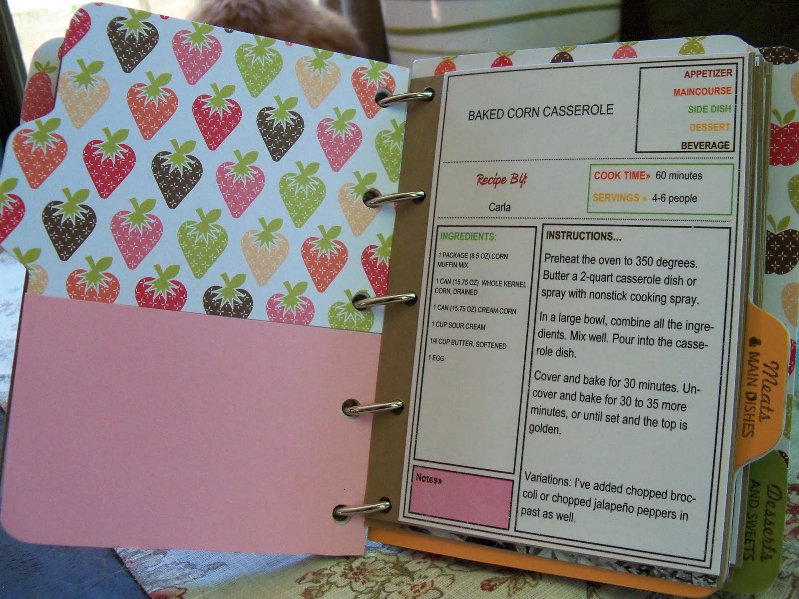 Furloughed Time: Cookbook Scrapbook