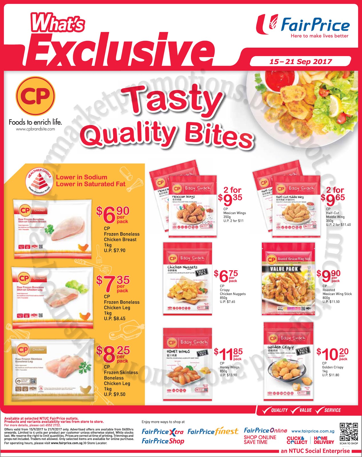 NTUC FairPrice CP Tasty Quality Bites 15 - 21 September 2017 ...