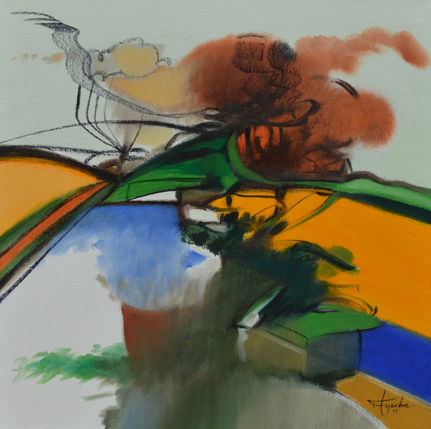 Arte y Actividad Cultural: Pintura artística abstracta