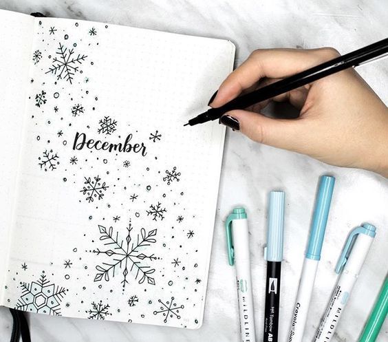 Bullet Journal: 10 Ideias de Capas para Dezembro - BLOG ALINE RIBEIRO
