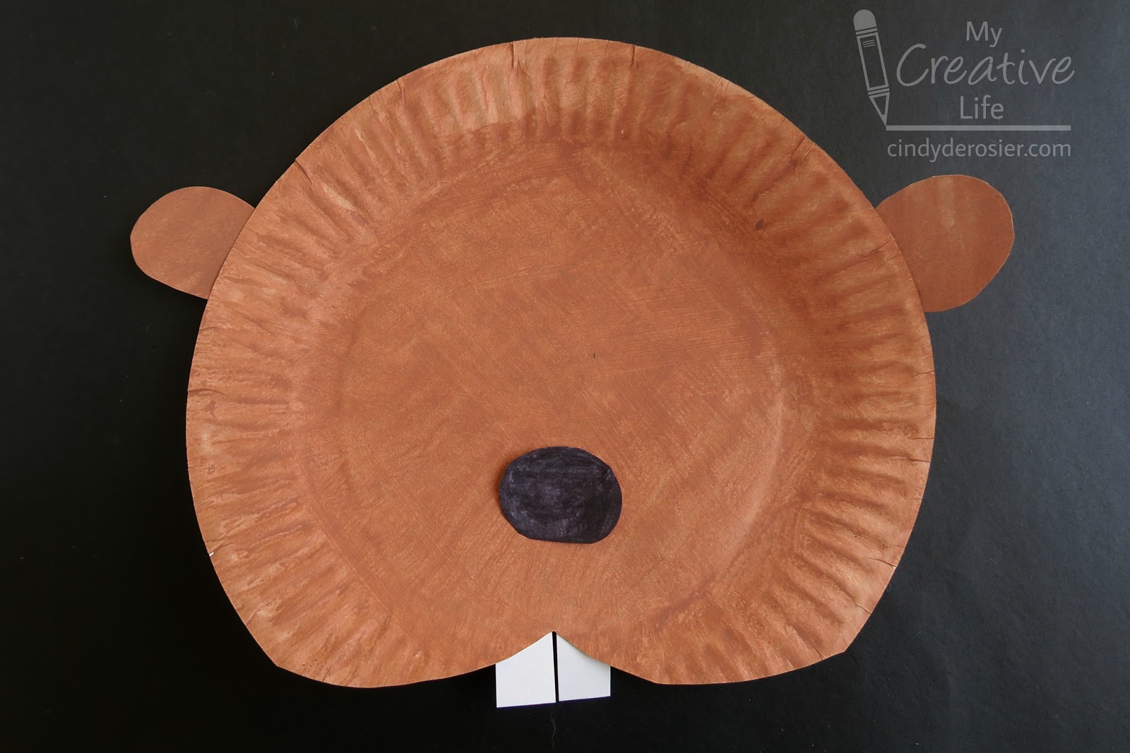 Cindy deRosier: My Creative Life: Paper Plate Beaver