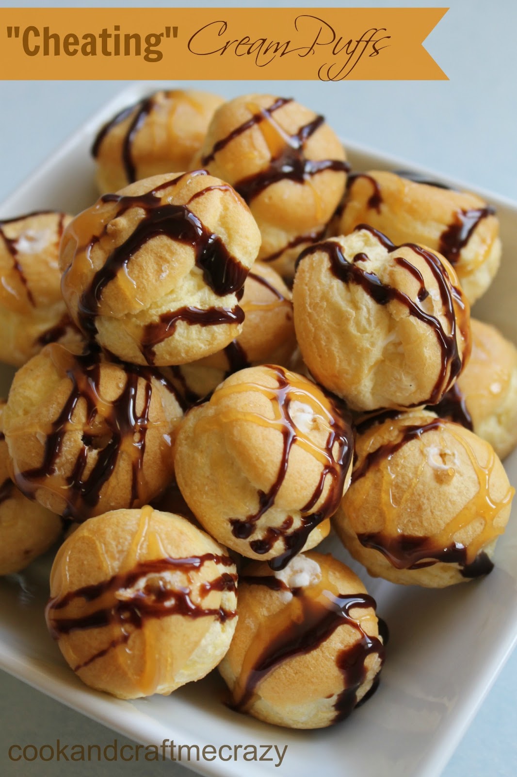 Cook and Craft Me Crazy: Fancy "Cheating" Cream Puffs