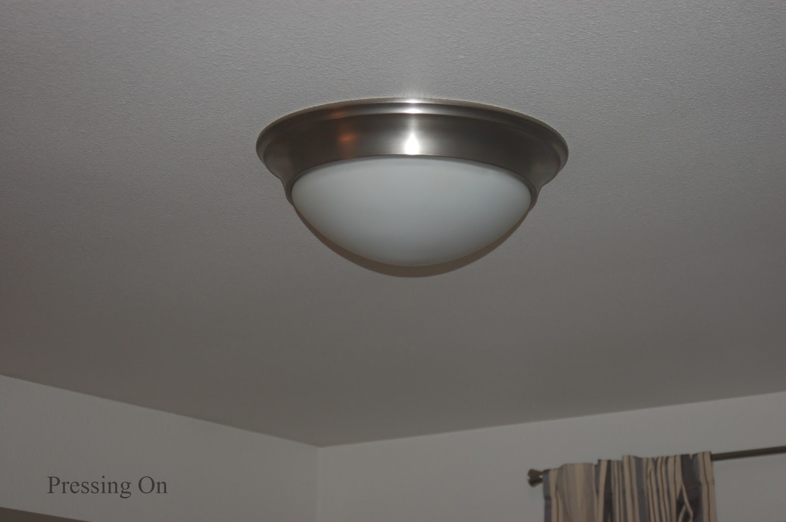 Pressing On: DIY: Vintage/Industrial Style Ceiling Light