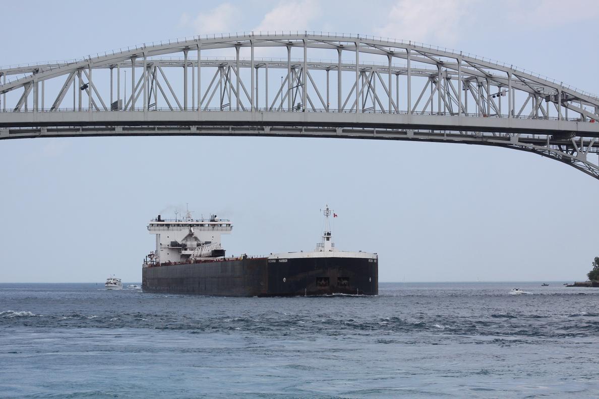 Michigan Exposures: The Indiana Harbor Enters Port Huron
