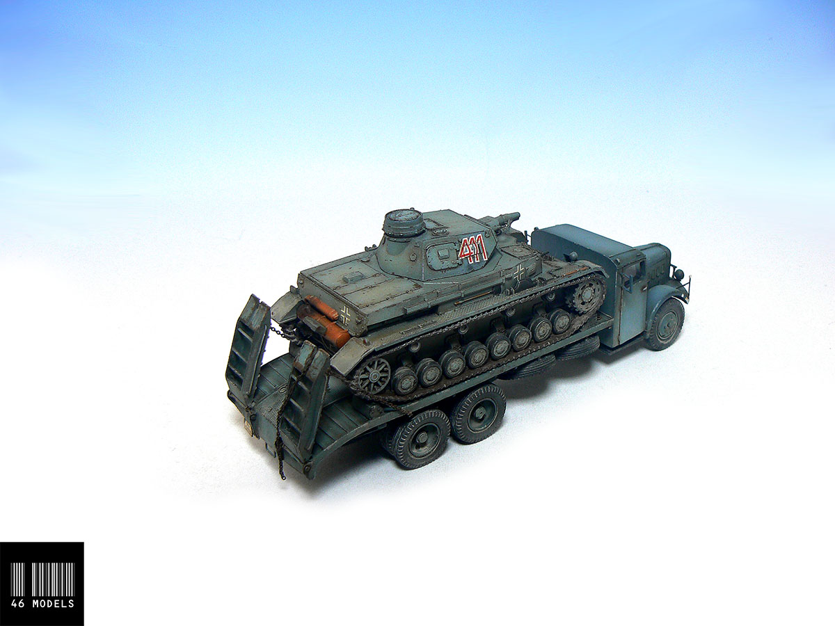 46 MODELS by Tomasz Bajer : Bernard D16C panzer IV.D Transporter 1/72