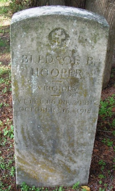 116th Infantry Regiment Roll of Honor: PFC Bledsoe Benjamin Hooper
